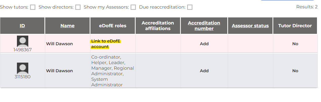 How to link a training and an eDofE account – DofE