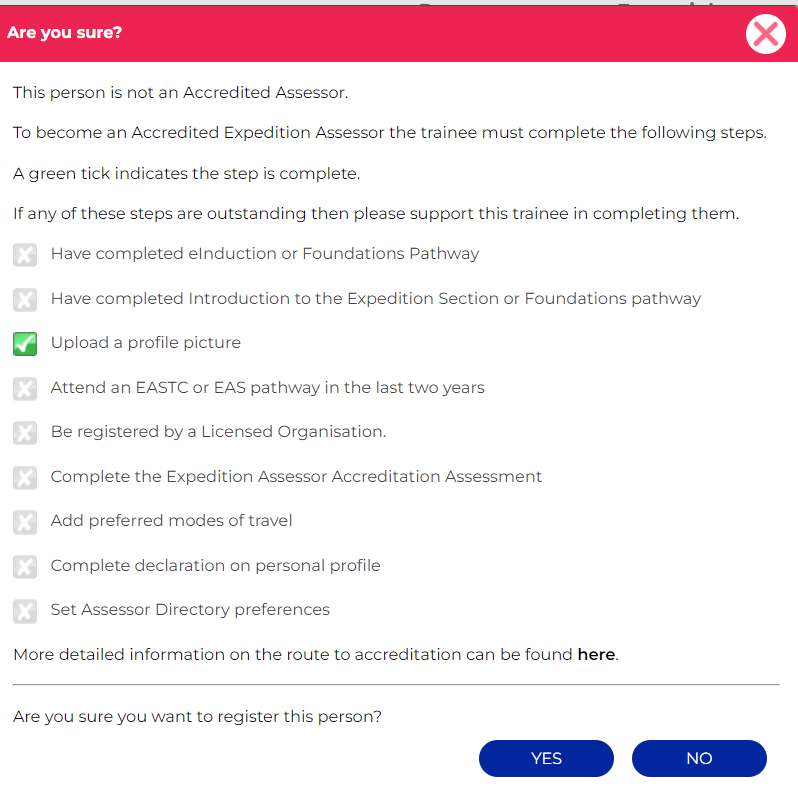 How does an LO register an assessor? – DofE