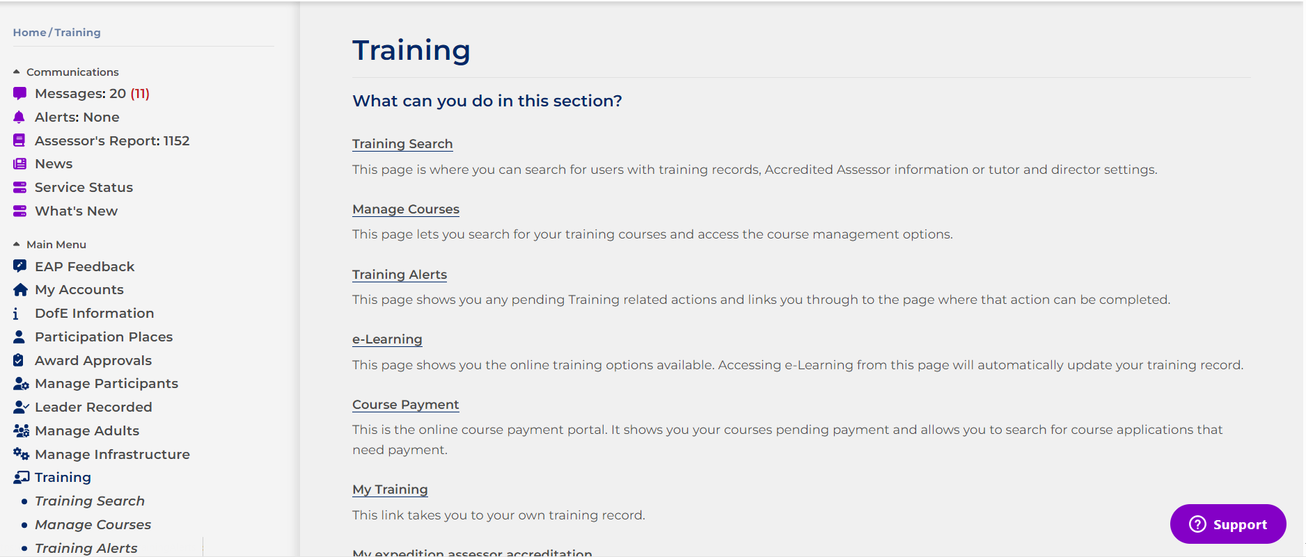 eDofE Training Frequently Asked Questions – DofE