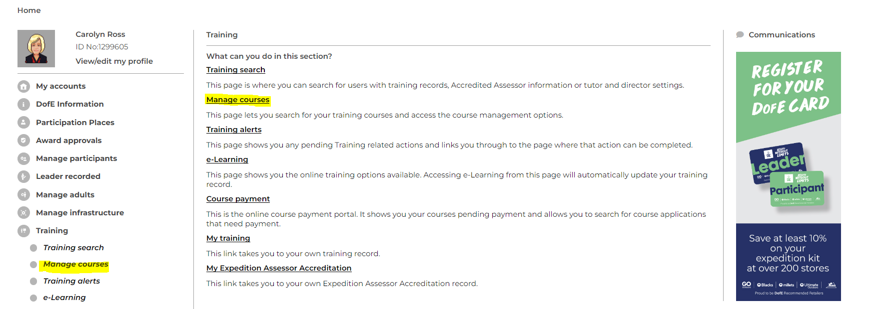 How do I add a training course on eDofE? – DofE