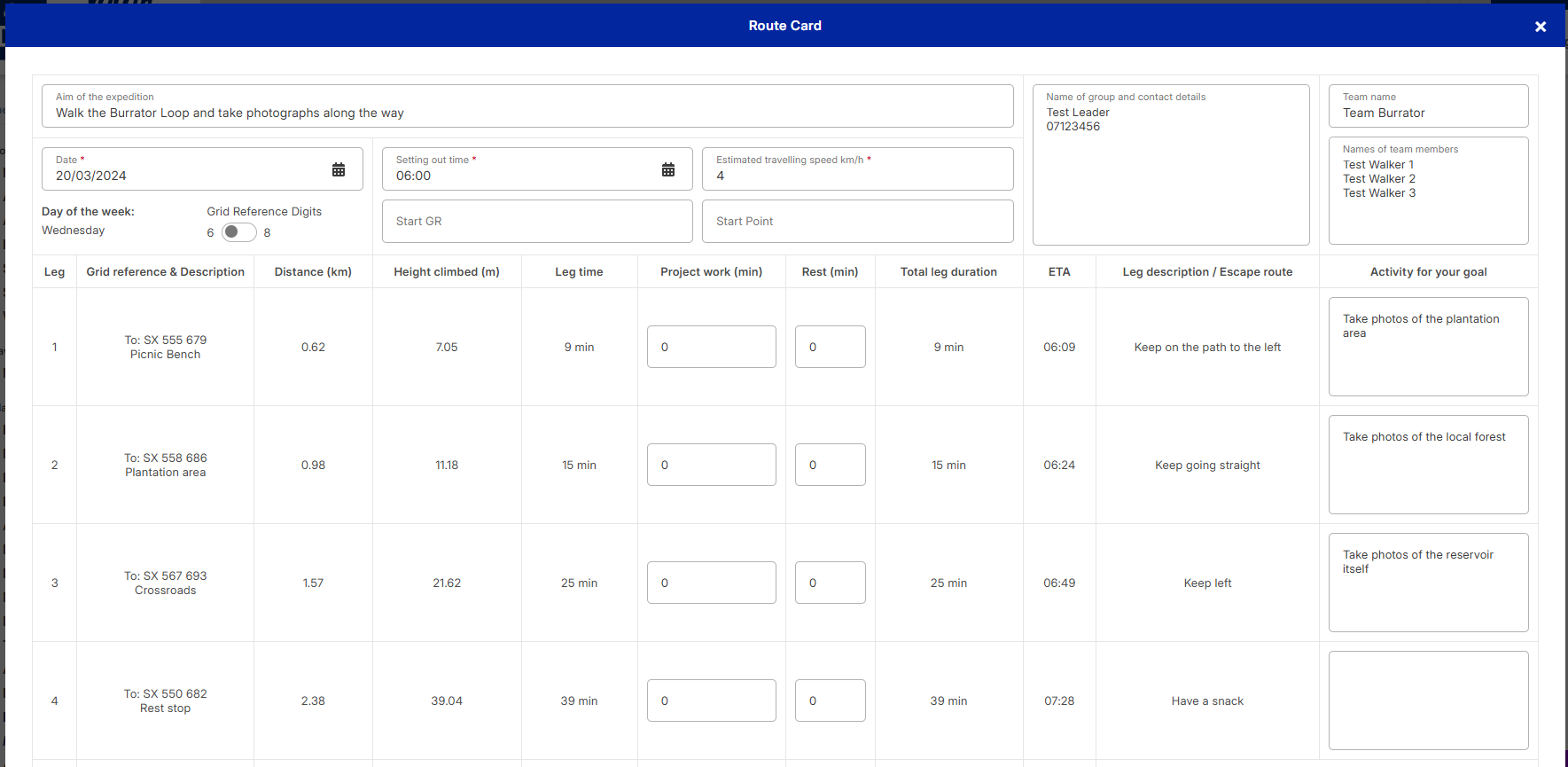 How do I print my route card in PDF format? – DofE