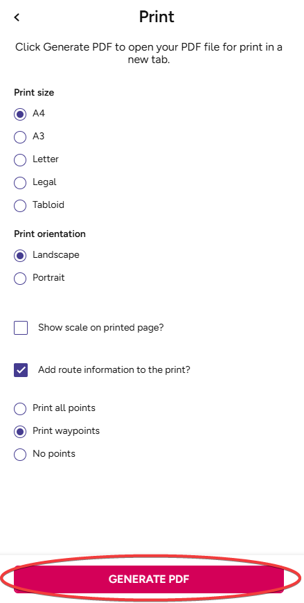 How do I print my eDofE map in PDF format? – DofE