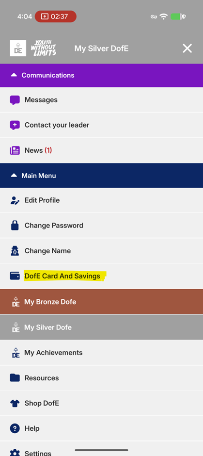 How do I get my DofE Card? – DofE