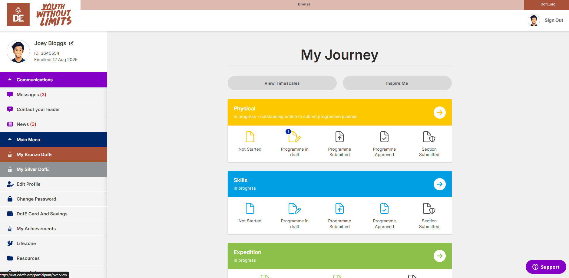 How do I unsubmit/revert a programme planner to draft? (eDofE) – DofE