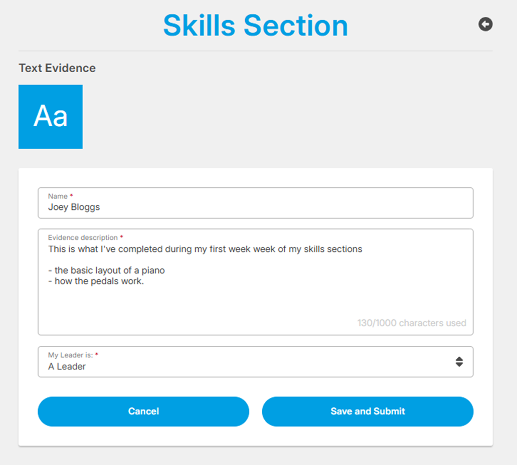 How do I add evidence as a participant? (eDofE) – DofE