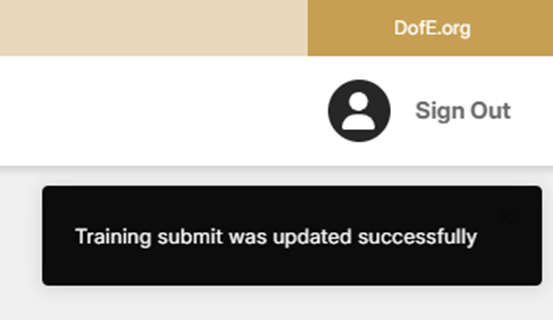 Expedition section (eDofE) – DofE