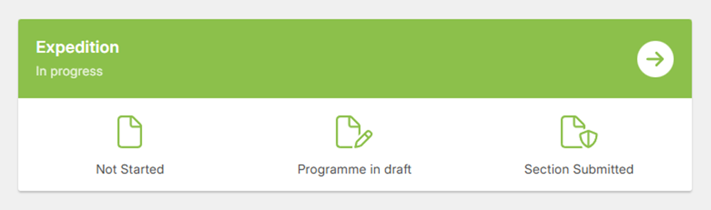 Expedition section (eDofE) – DofE