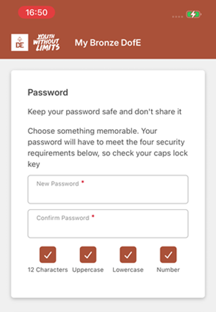 DofE App - Basic Info – DofE