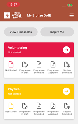 DofE App - Basic Info – DofE