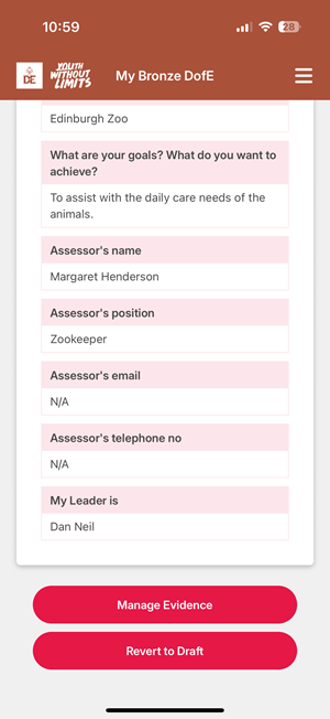 DofE App - How do I add evidence? – DofE