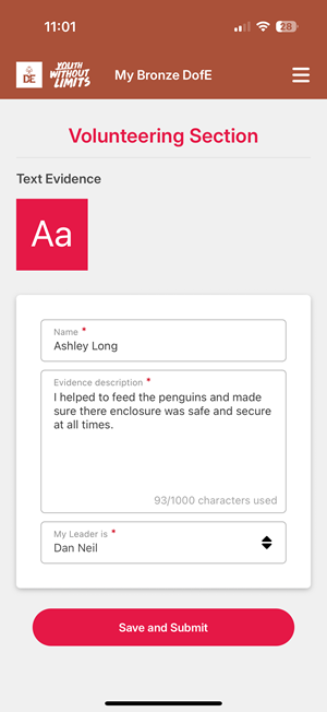 DofE App - How do I add evidence? – DofE