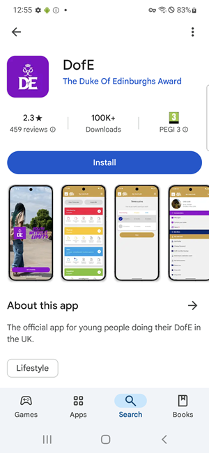 DofE App - How do I download the app? – DofE
