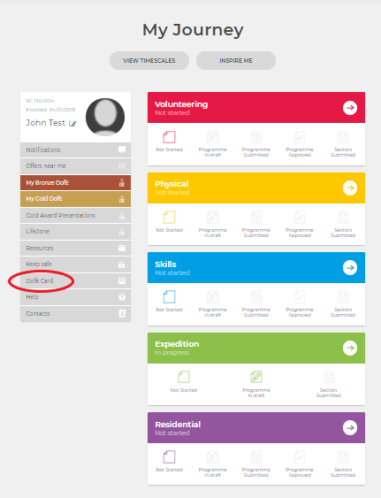 How do I get my DofE Card? – DofE