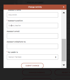 How do I change my activity? (eDofE) – DofE