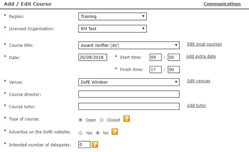 eDofE Training Frequently Asked Questions – DofE