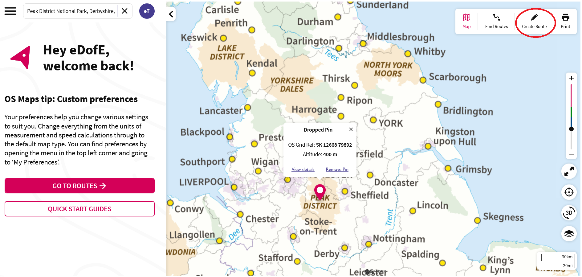 How do I create a new map? – DofE