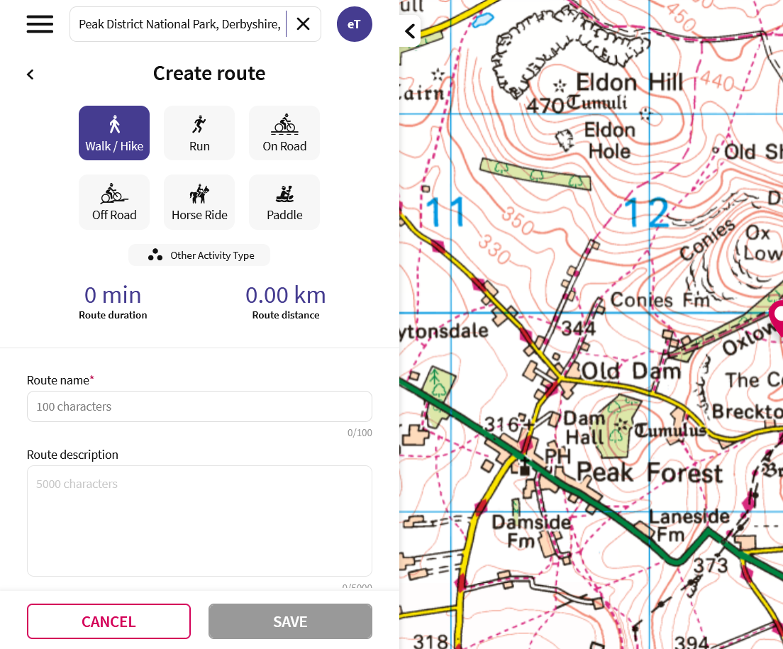 How do I create a new map? – DofE