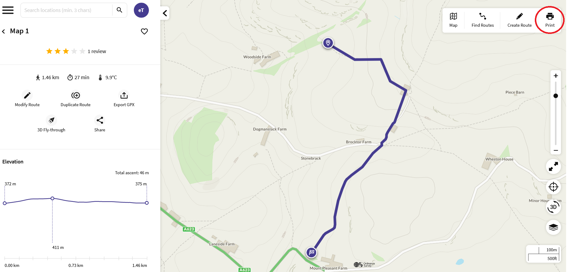 How do I print my eDofE map in PDF format? – DofE