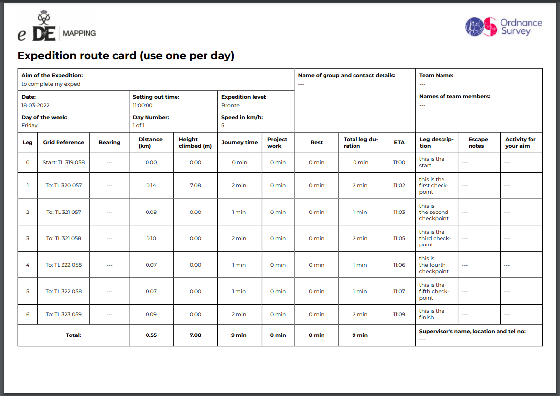 How Do I Print My Route Card In PDF Format DofE How Do I Print My Route Card In PDF Format DofE