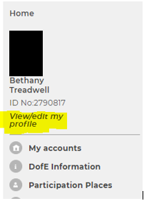 How does an adult change their address on eDofE? – DofE