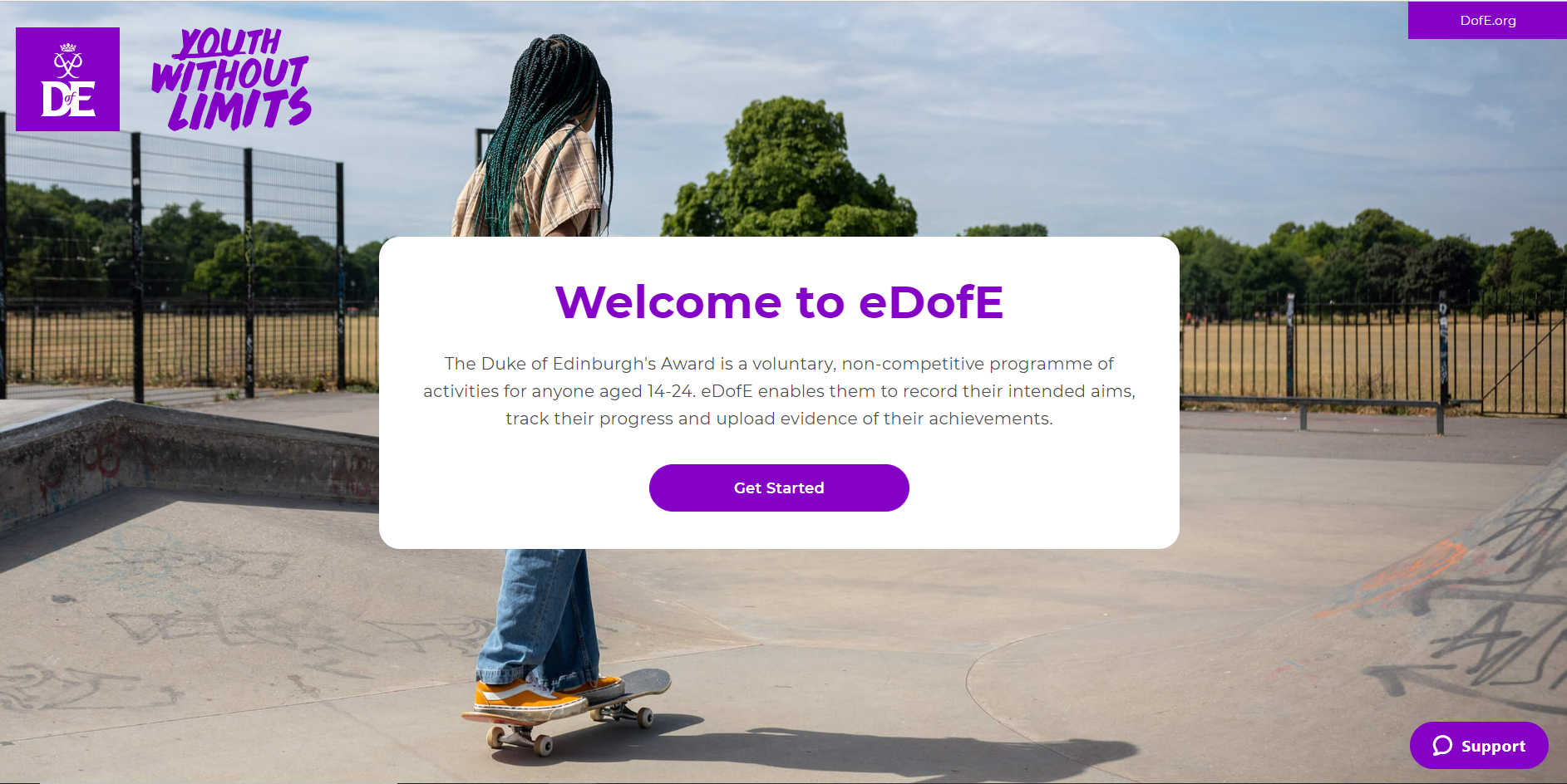 Log in (eDofE) – DofE